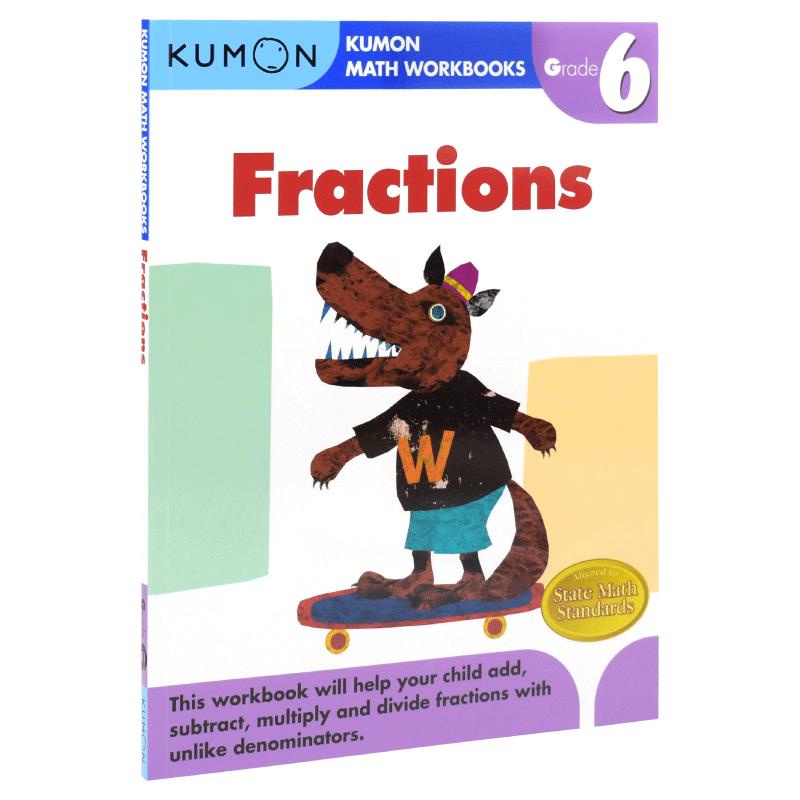 Teaching Exercises Kumon Math Workbooks Fractions Grade 6 Official ...