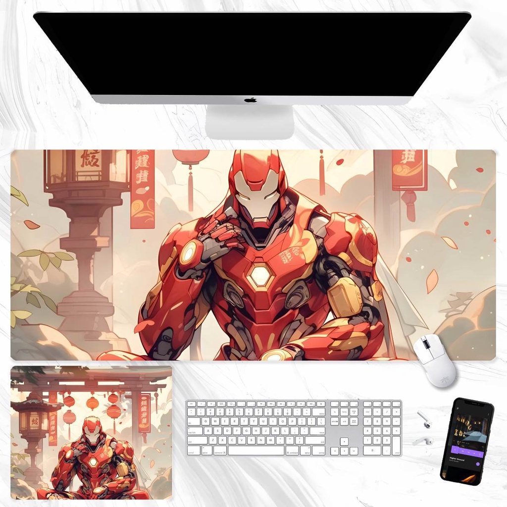 [700 * 300] Marvel Spiderman Mouse Pad Oversized Iron Man Boy Computer ...