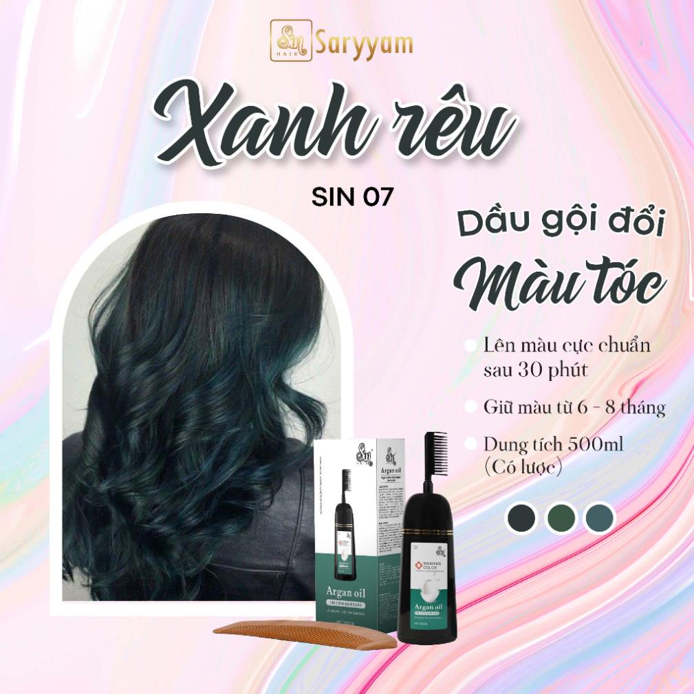 Sin hair shampoo changes hair color in Moss Green without causing ...