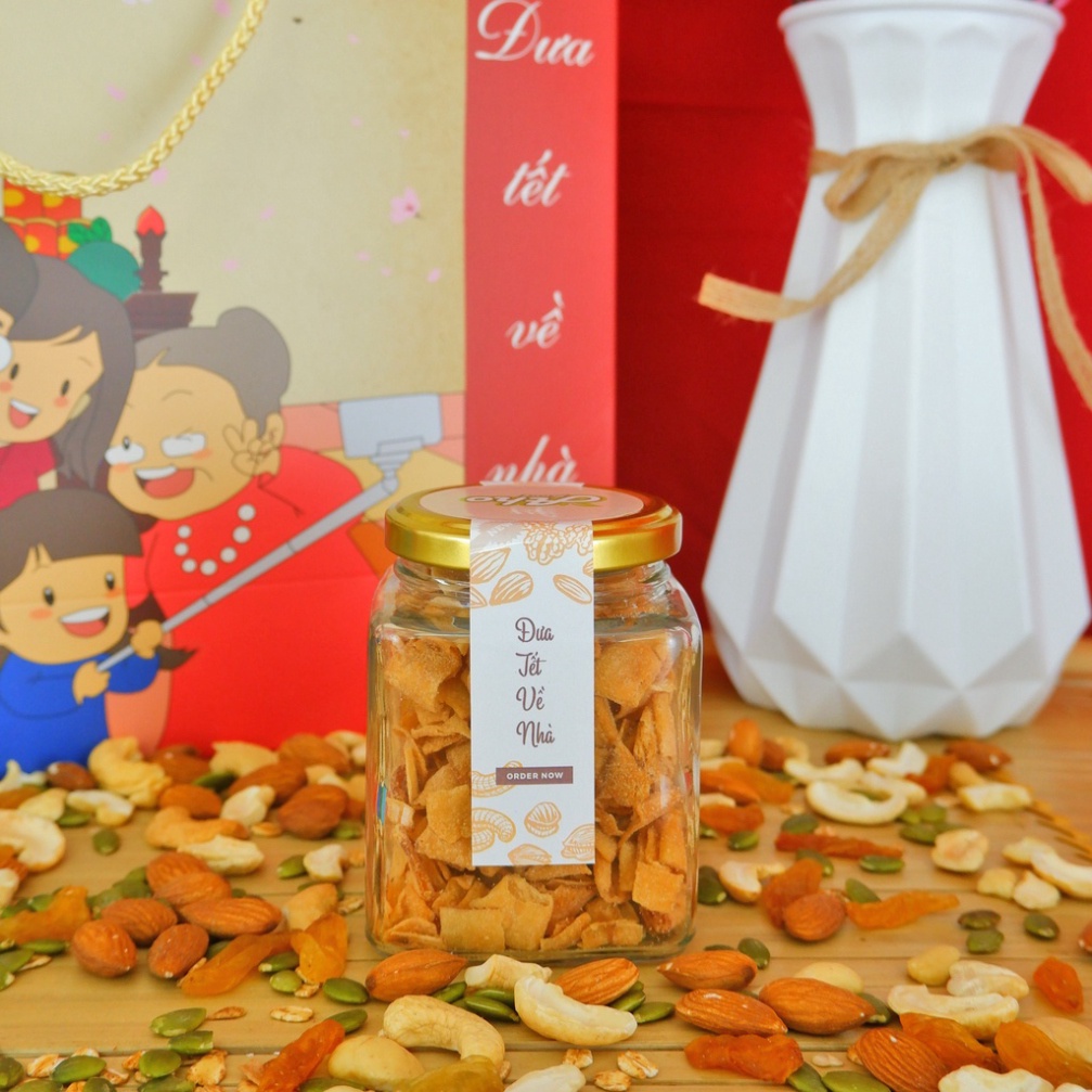 Tet Gift Box 2024, set Of 6 Piece Dried Fruits, Luxurious Dried Seeds ...