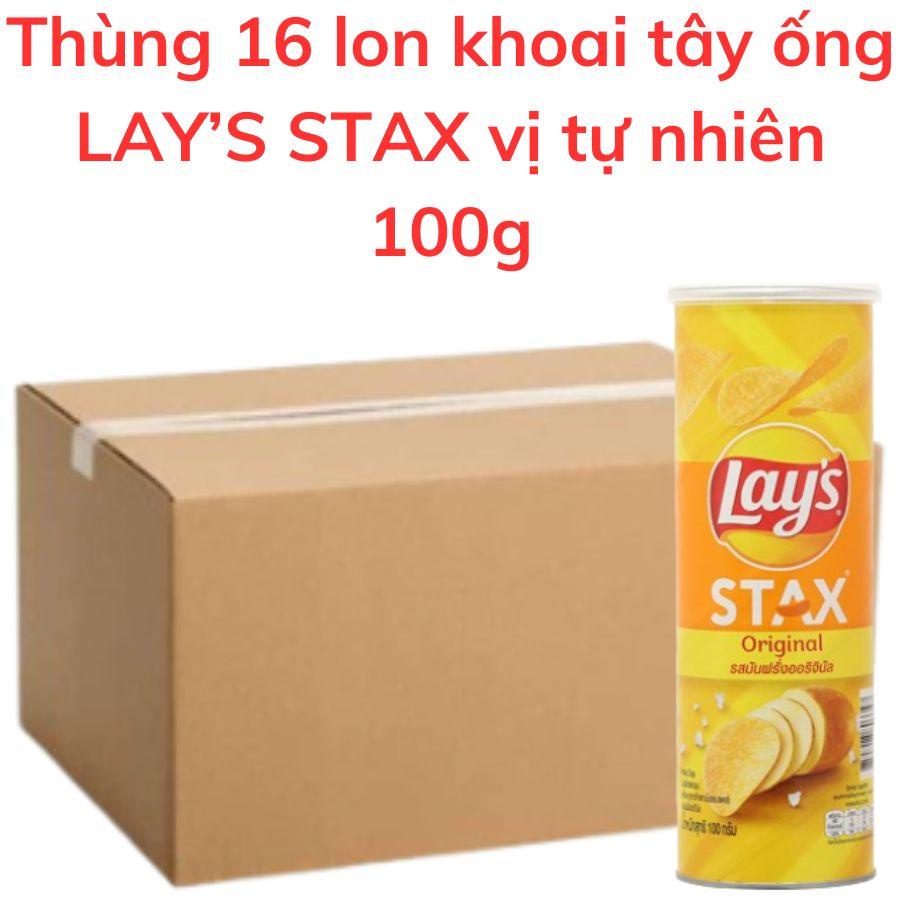 Lay's STAX Canned Potato Snack Natural Flavor 100g | Shopee Malaysia