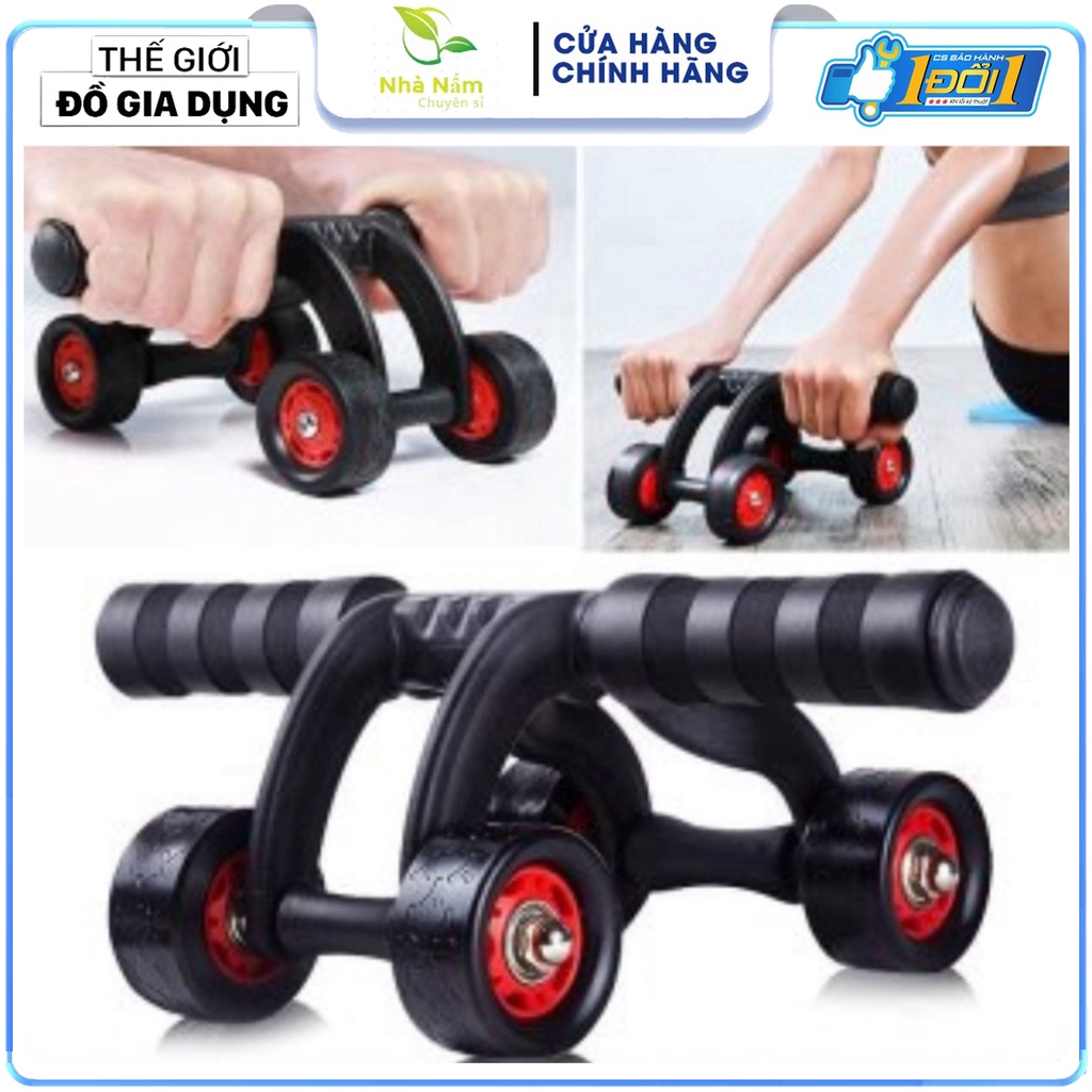4-wheel Abdominal Roller for Yoga, Gym + free mat + 4-Wheel Roller for ...