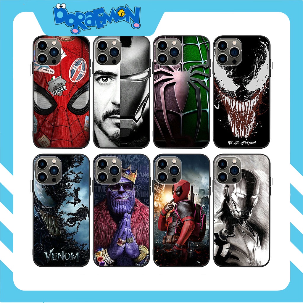 Spider-man Iron Man Captain Venom iphone case ip 11 pro max/12 mini/12/ ...