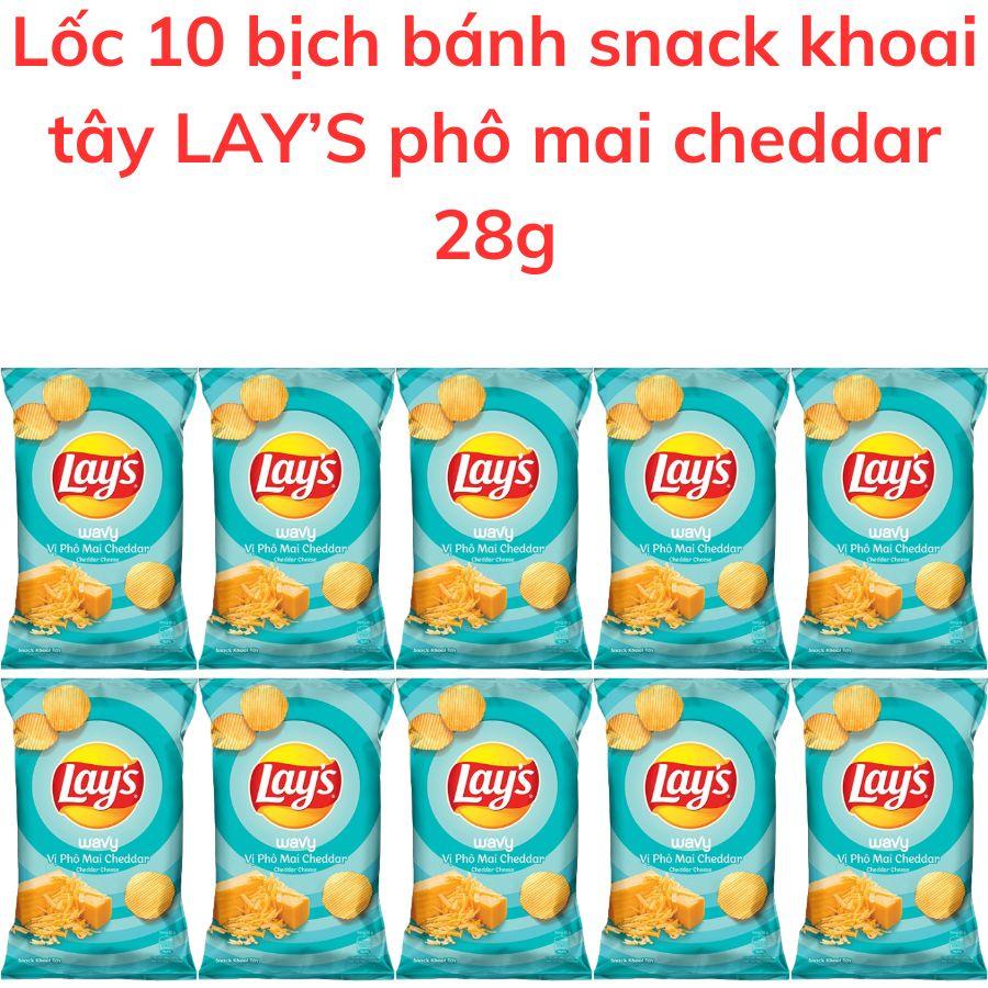 LAY'S potato snack cheddar cheese flavor 28g | Shopee Malaysia