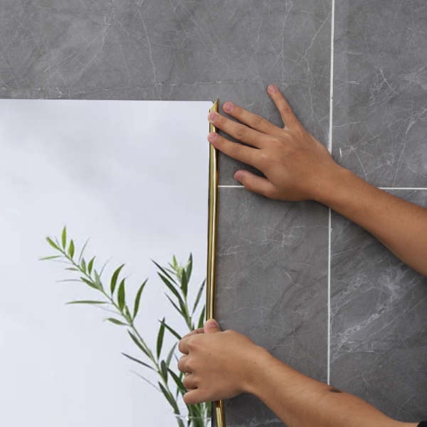 cabinet dapur sticker dapur Decorative strips, mirror border strips ...