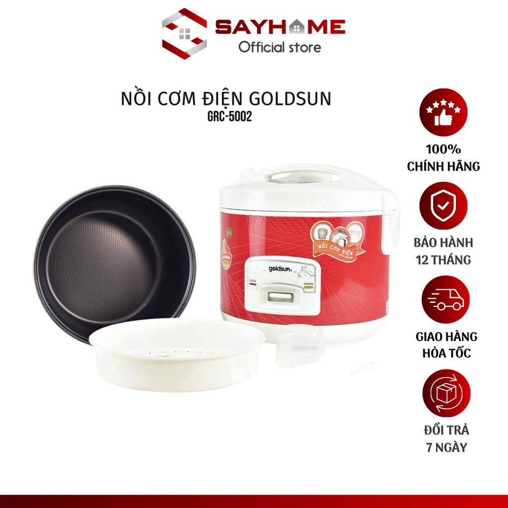 Goldsun GRC5002 1.8 liter non-stick mechanical rice cooker | Shopee Malaysia