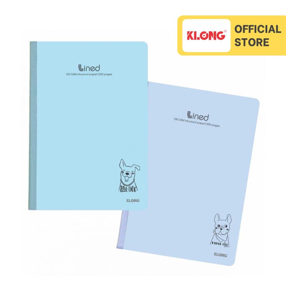KLONG B5 horizontally lined notebook, 200 pages 100/76; MS: 842 ...