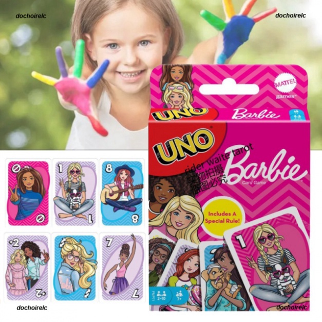 Uno game show Card Set barbie Doll Repair Staff Unique Number | Shopee ...