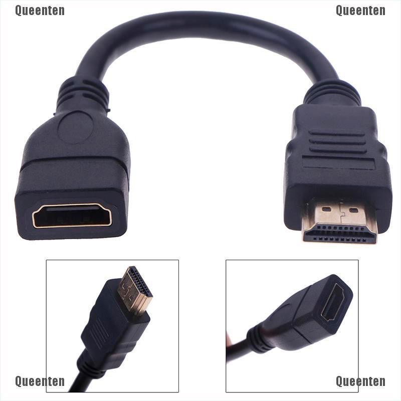 Hdmi extension cord with hdmi plug to 10cm socket, 1 positive end, 1 ...