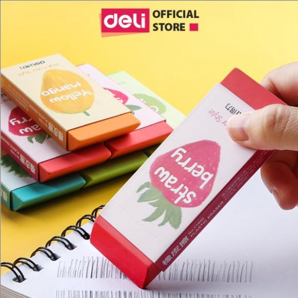 Deli super large eraser with fruit drawings - large size for long-term ...