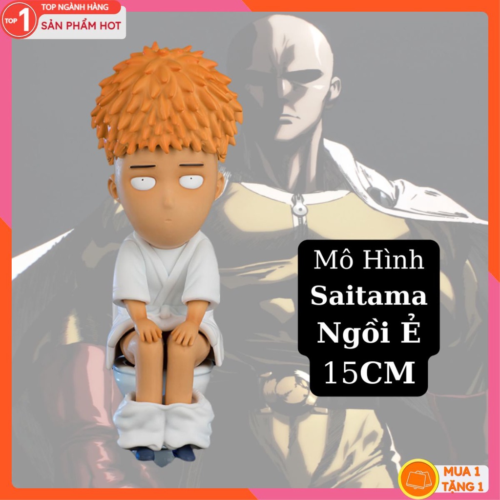 One Punch Man Model Saitama Character Sitting On The toilet Is Very ...