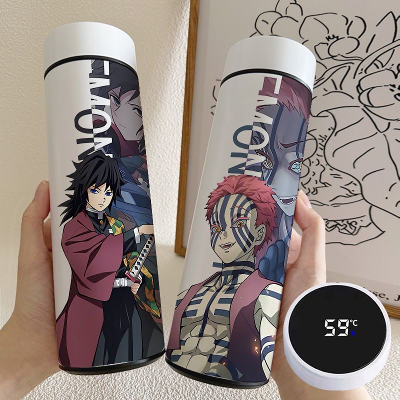 Ready Stock Anime Thermos Cup Demon Slayer Anime Smart Thermos Cup ...