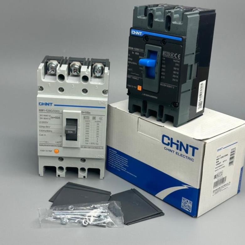 Attomat MCCB CHINT 3 phase BLACK NXM-WHITE NM1 30S-125S | Shopee Malaysia