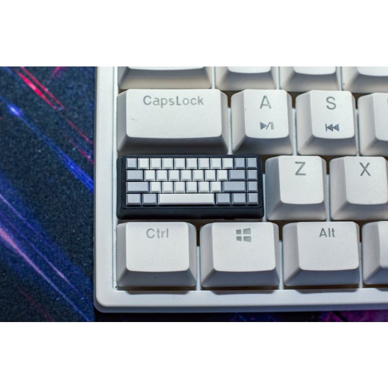 Keycap resin Keyboard White Gray tone 2.25U Decorated shift And enter ...