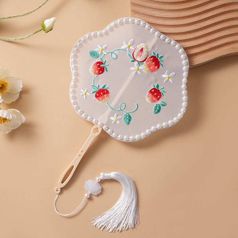 Ancient Style Group Fan Palace Fan Classical Embroidery Fan Chinese ...