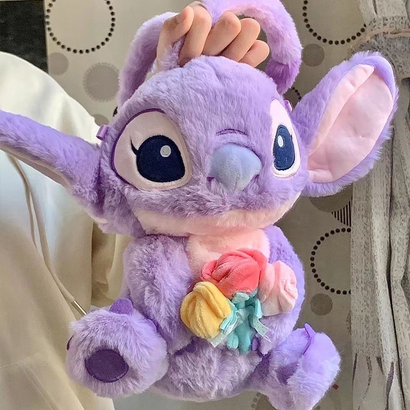 Plus Plush Toy Doll Ragdoll Purple Hug Flower Stitch Angel Doll Doll ...