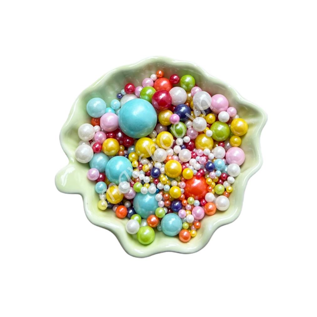 Multi-colored sugar balls in many sizes for cake decoration (50g) CD2 ...