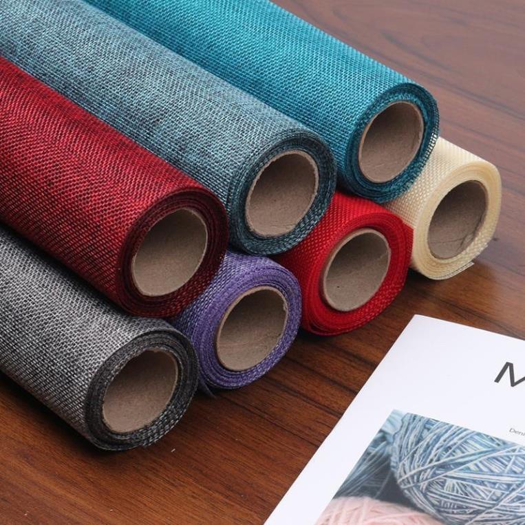 Burlap fabric rolls, flower wrapping fabric rolls, decorations, (small ...