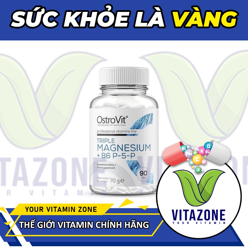 Ostrovit Magnesium and Vitamin B6 P5P Supplement (90 Tablets) | Shopee ...