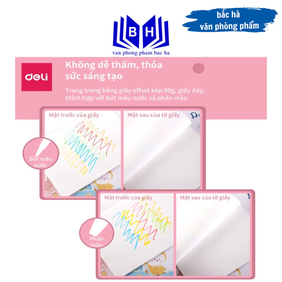 Drawing Notebook Student Coloring Book A4 Deli 40 Pages - Thick Paper ...