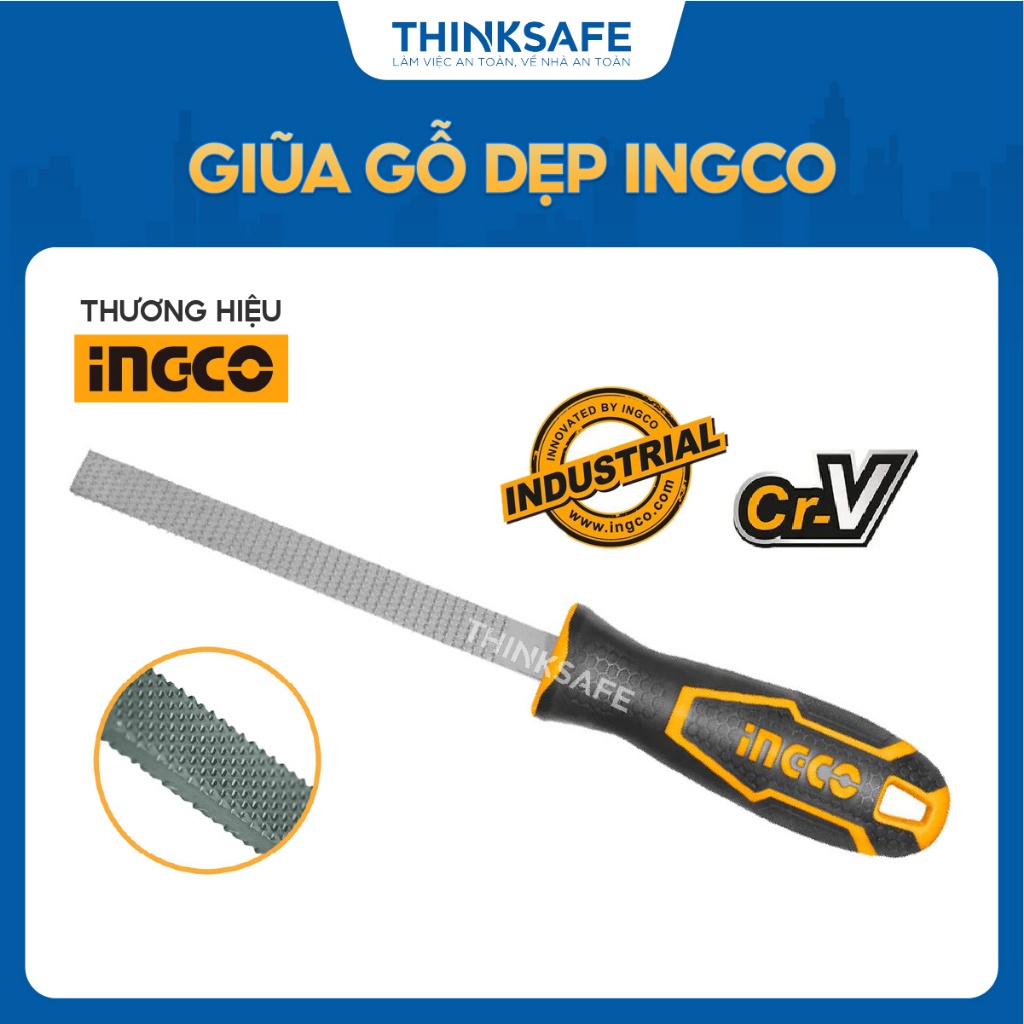Ingco HWFF088 Flat Wood File File Length: 200mm - Thinksafe | Shopee ...