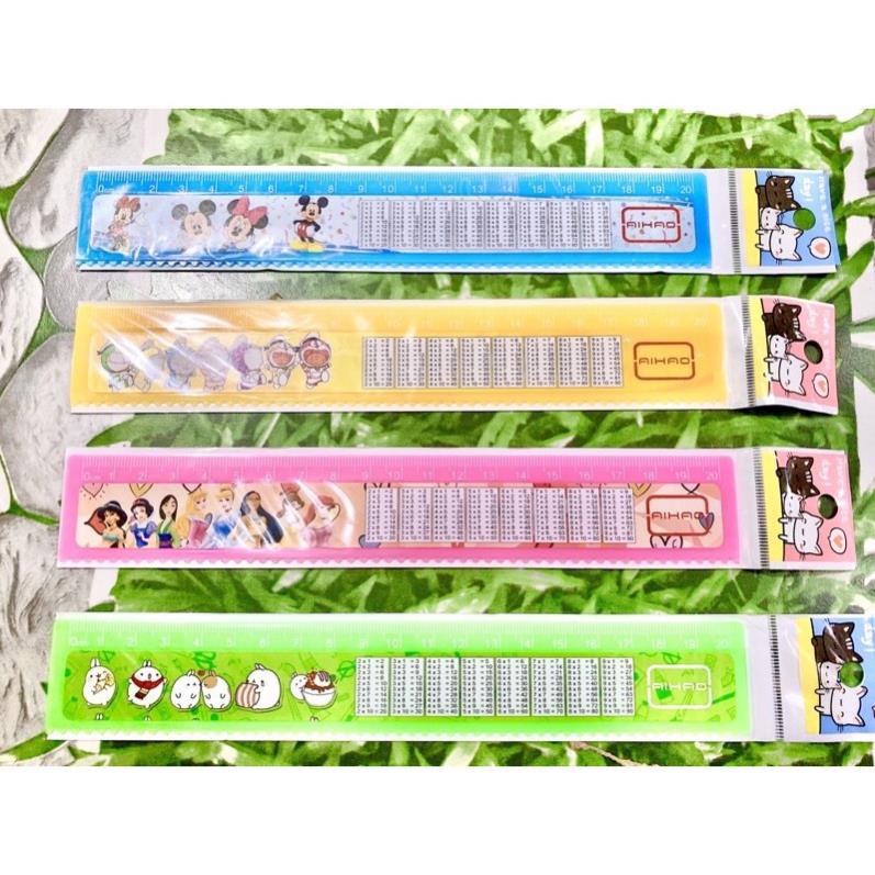 20cm plastic ruler with multiplication table | Shopee Malaysia