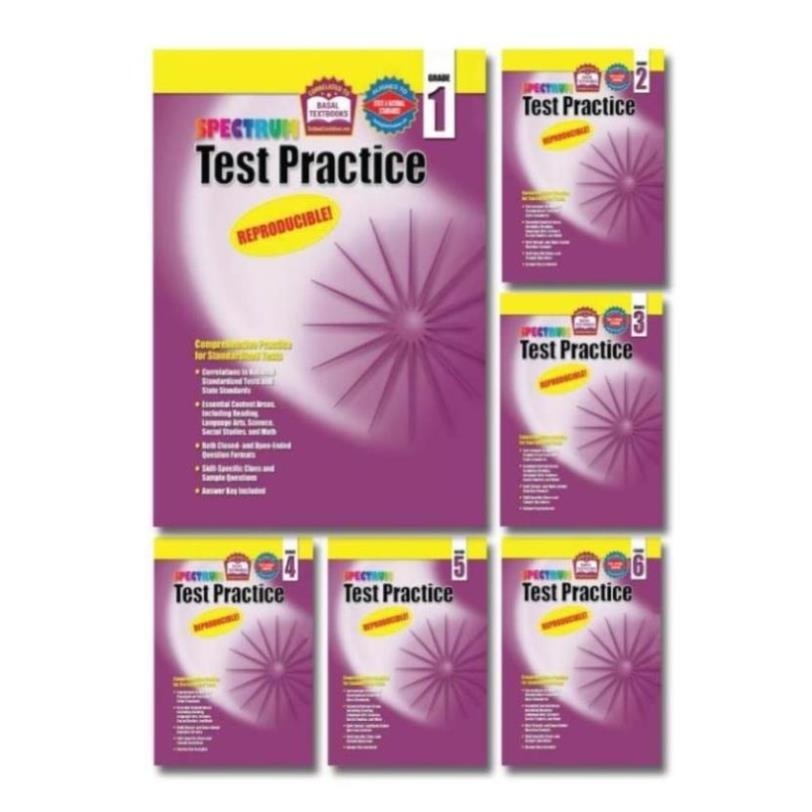 [ Test Practice ] Spectrum - Test Practice - Grade 1,2,3,4,5,6 - A4 ...