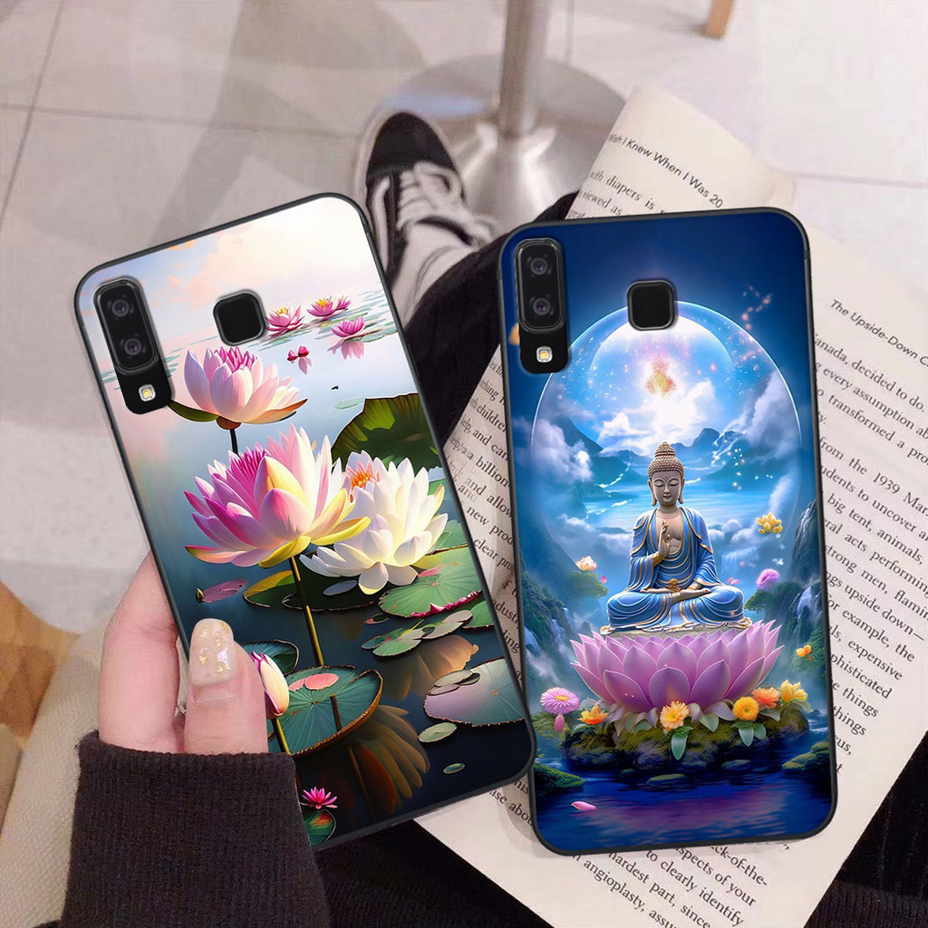 Samsung Galaxy A8 (2015) / A8 Star case printed with lotus flower ...