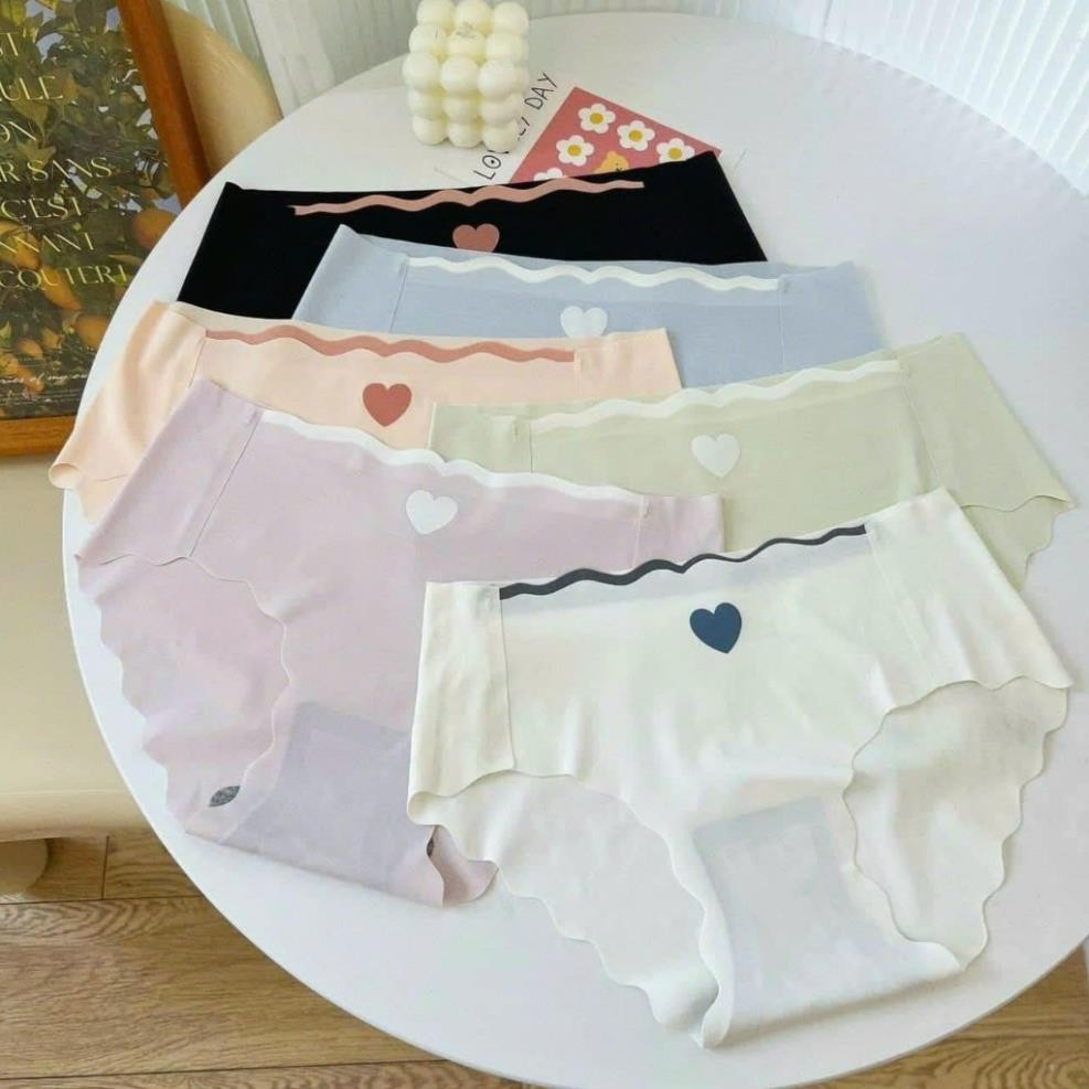 Set of 10 unlined heart-shaped women's underwear | Shopee Malaysia