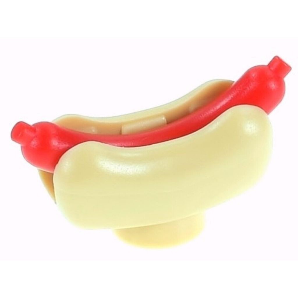 [1 Piece] LEGO Minifigures Accessory: Small Sausage Model / Hot Dog ...
