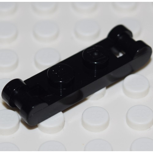 [1 Piece] LEGO 1x2 Black Base Plate with 2 ID Handles 6099483 18649 ...