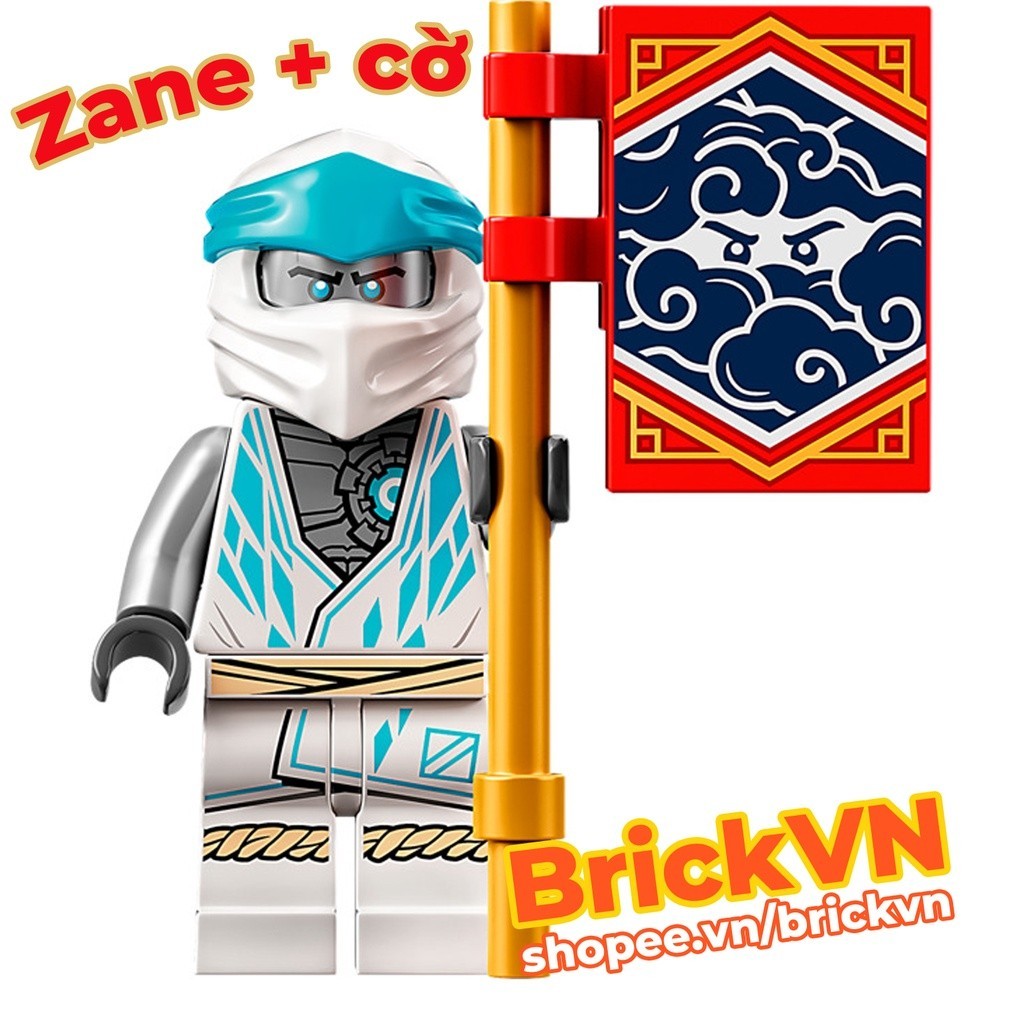 Lego Ninjago Minifigures: Zane & Flag | Shopee Malaysia