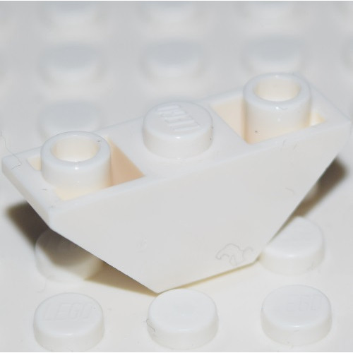 [1 Piece] LEGO Bricks 3x1 Slope 45 Reversible White ID 6100962 18759 ...
