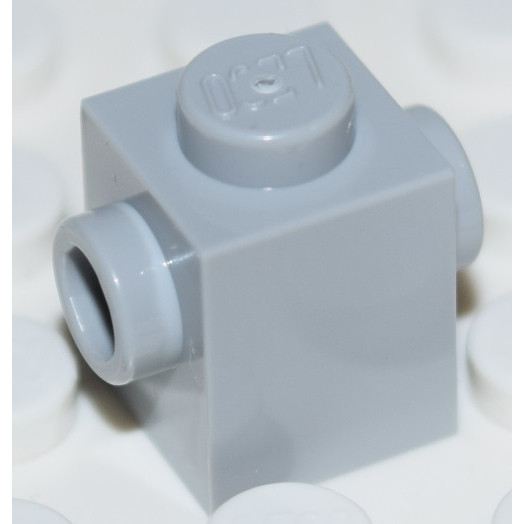 [1 Pc] LEGO Brick 1x1 With 2 Opposite Buttons, Light Gray ID 4213567 ...