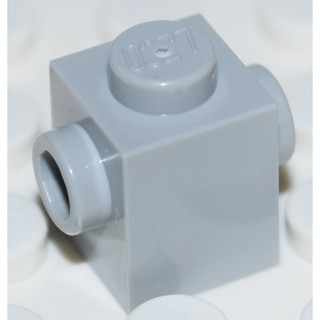 [1 Pc] LEGO Brick 1x1 With 2 Opposite Buttons, Light Gray ID 4213567 ...