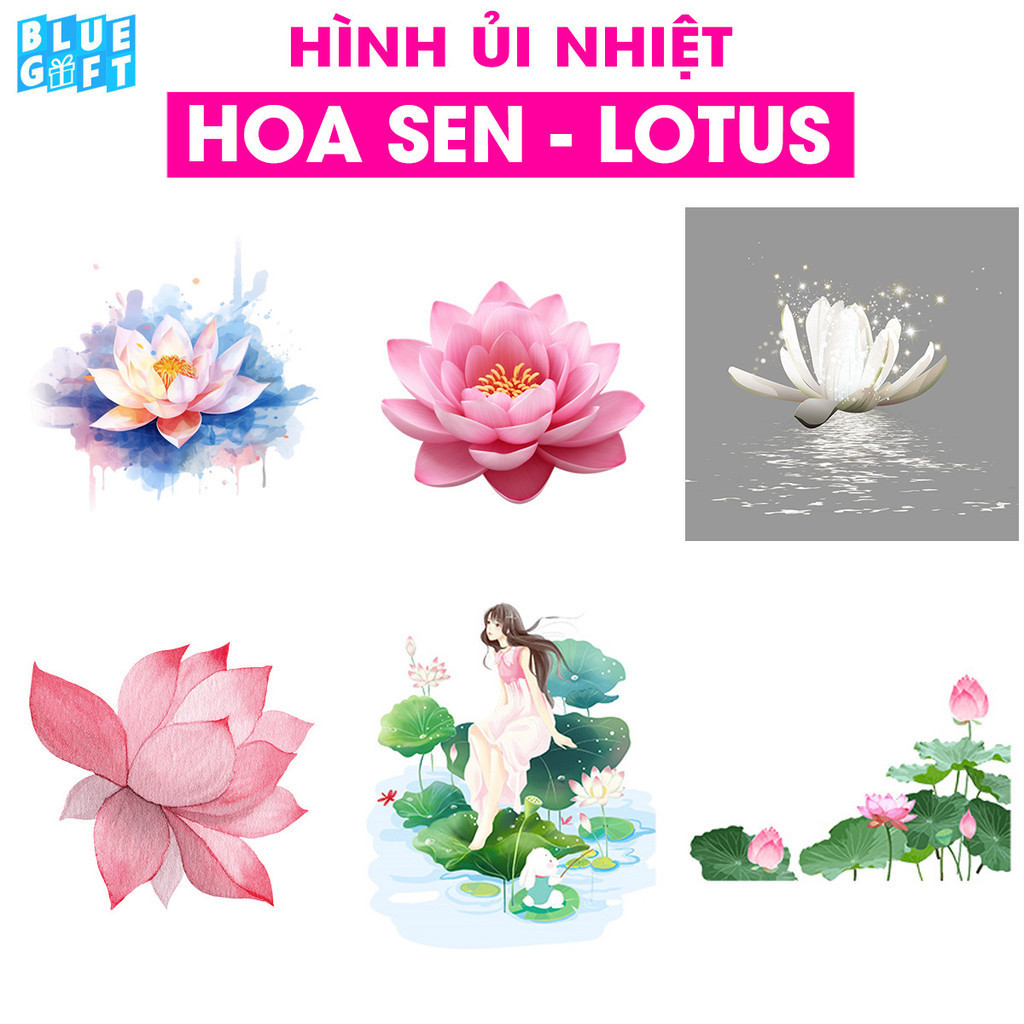Ironized image, heat pressed image of Lotus - Lotus, Printed on Demand ...