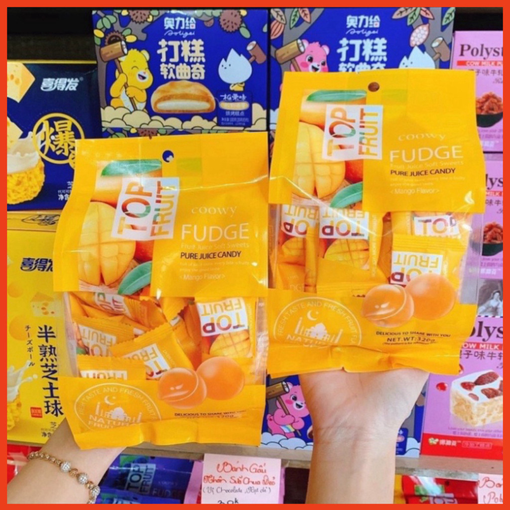 Top FRUIT COOWY Mango FRUIT Gummies Pack 320g | Shopee Malaysia