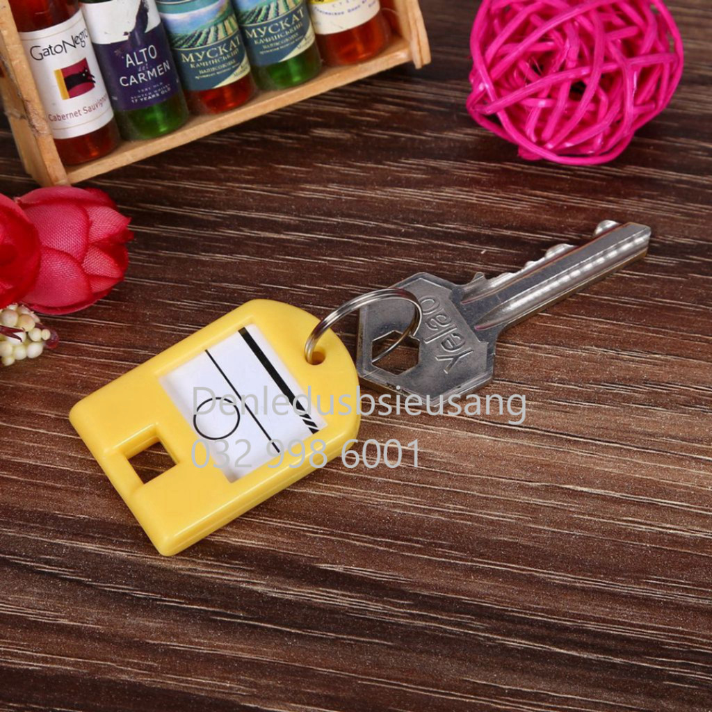 Square MK9 key tag name tag keychain Key tag and information note ...