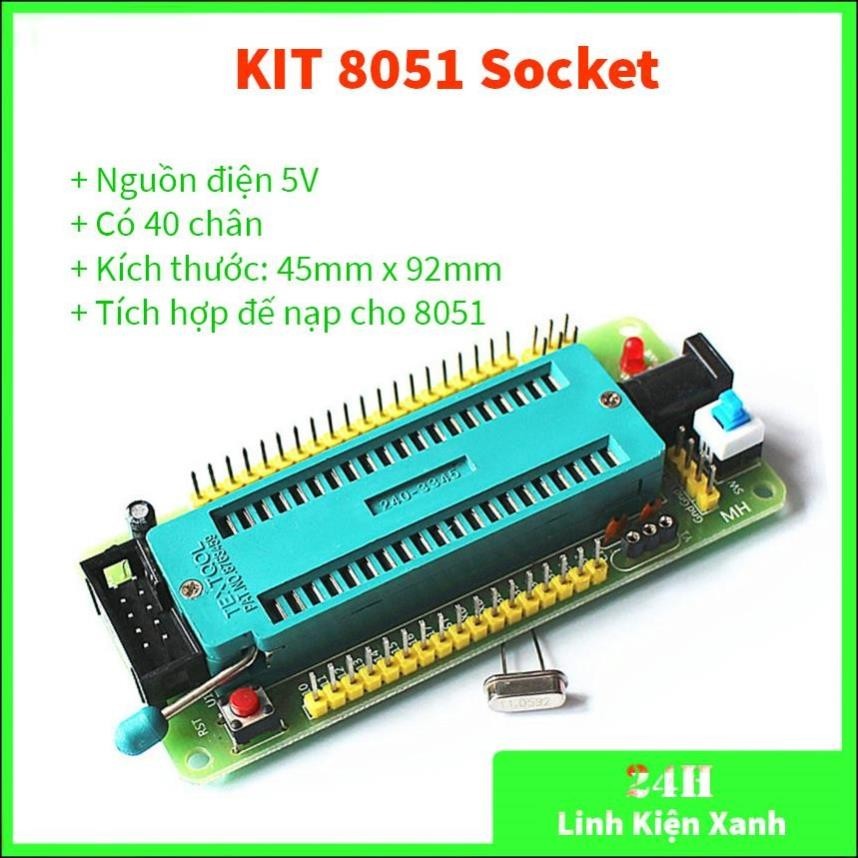 Kit 8051 40-Pin Expansion Socket - Integrated 89S52 Chip Loader ...