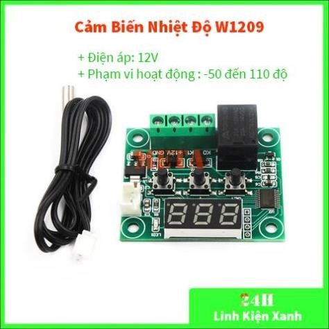 Temperature Sensor Circuit W1209 12v - Relay Temperature Control ...