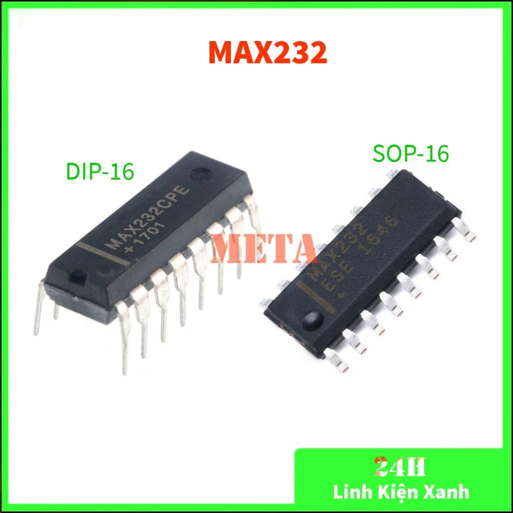Ic MAX232 DIP-16 Pin / SOP-16 Pin - RS232 Interface Converter | Shopee Malaysia