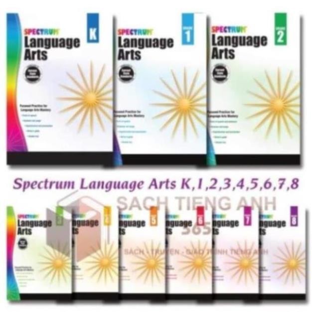 Book - Spectrum - Language Arts - Grade K,1,2,3,4,5,6,7,8 - A4 size in ...