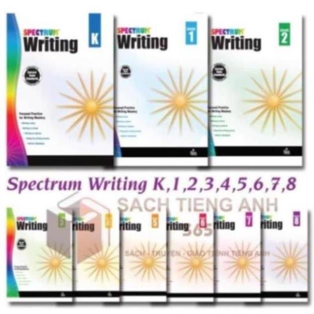 [ Writing Practice ] Spectrum - Writing - Grade K,1,2,3,4,5,6,7,8 - A4 ...