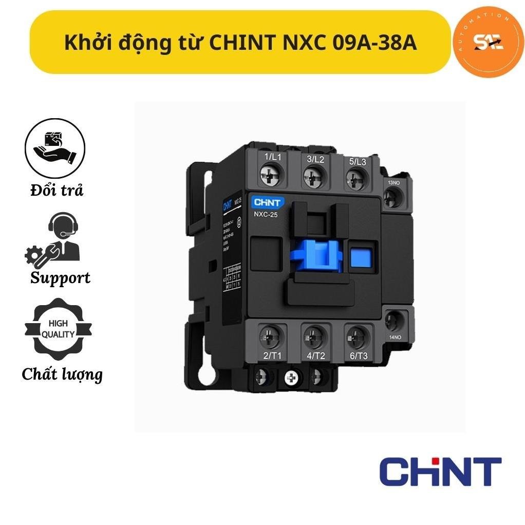 Starting from NXC 9A - >38A, control voltage 220VAC, 380VAC, Chint ...