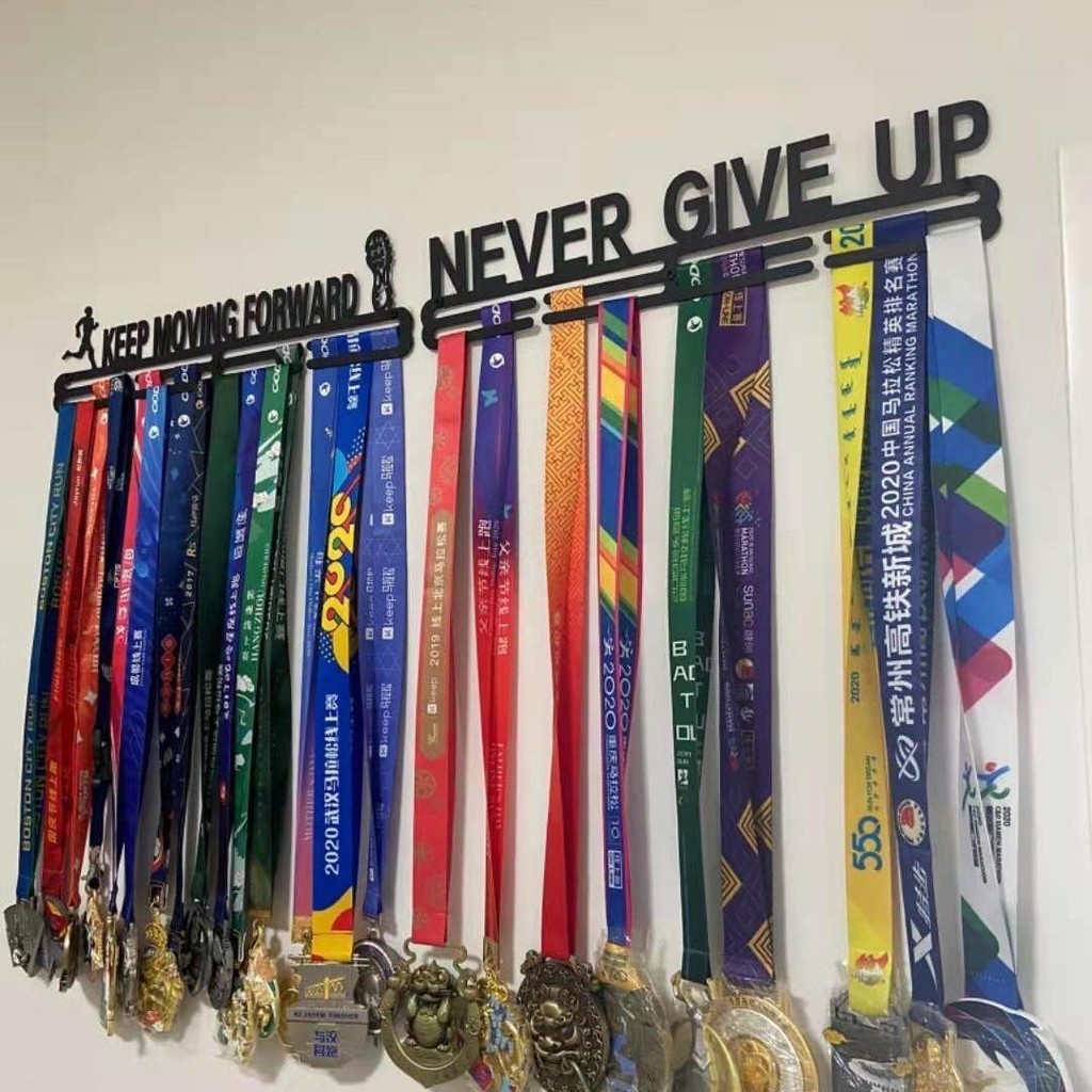 Yixi Nail-Free Metal Marathon Display Stand Medal Wall Hanging Sports ...
