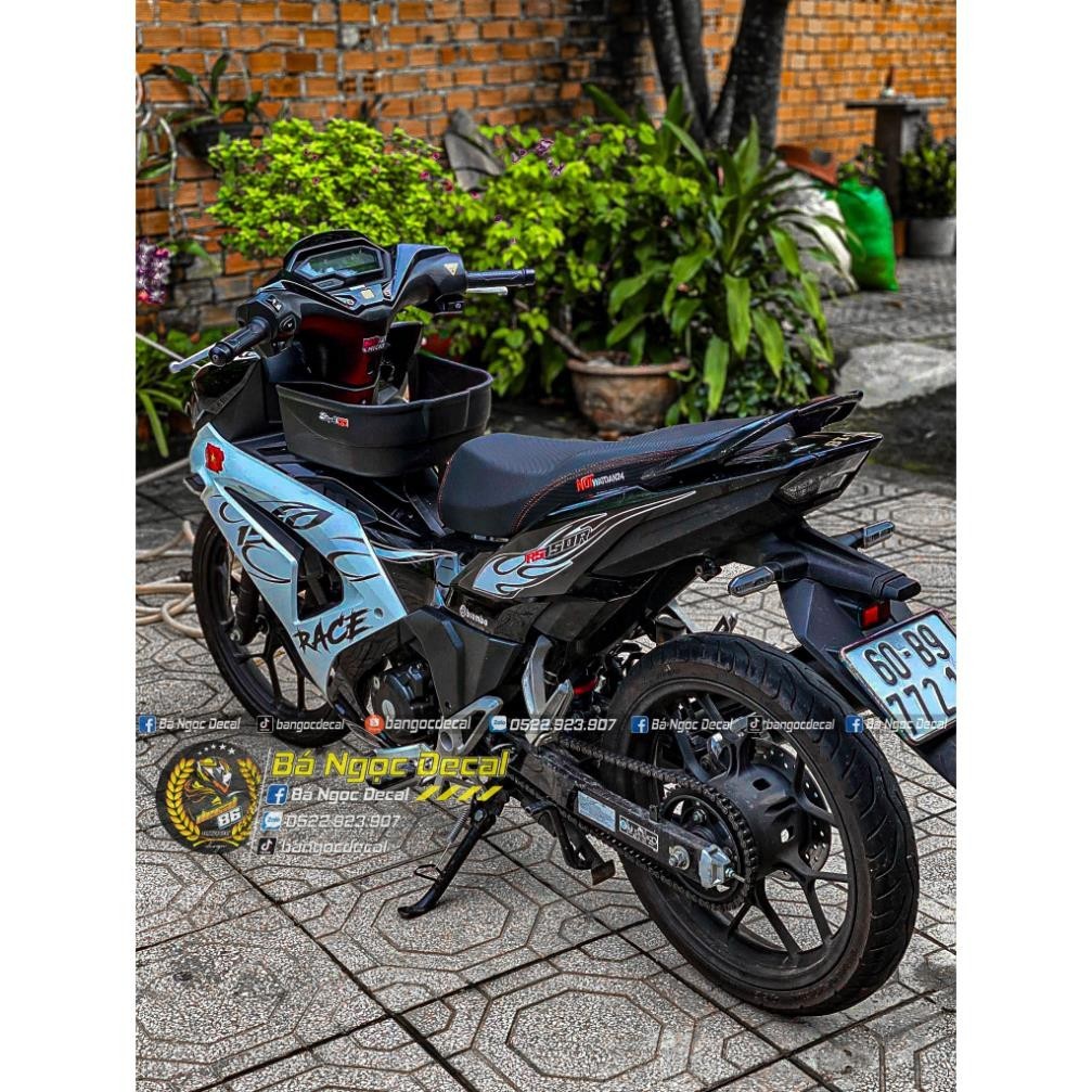 Winner X V3 Car Sticker Fire Stamp Black White - Decal Best | Shopee ...
