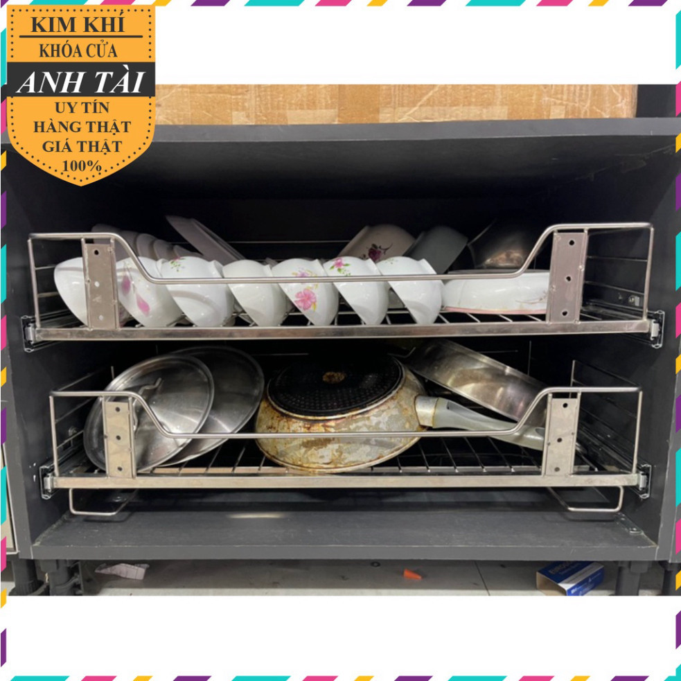 Eurogold 304 stainless steel pot rack with sliding rails, pull-out ...