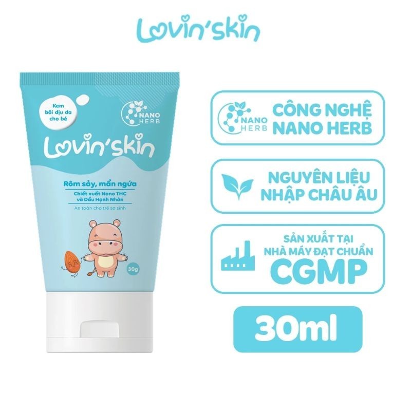 Lovin'skin baby skin soothing cream moisturizes and softens baby's skin ...