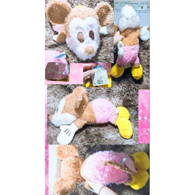 Stuffed animal/Disney AMUSE FUN FAN pink cheeked Mickey Mouse teddy ...