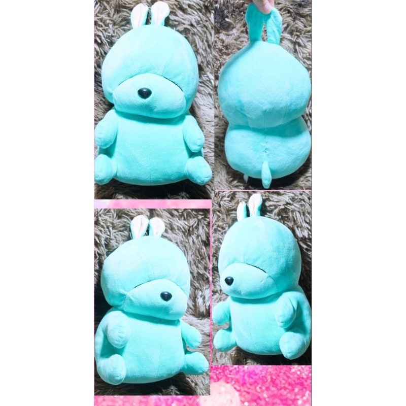 Stuffed animal/Teddy bear Mashimaro Hi Rabbit character, turquoise ...